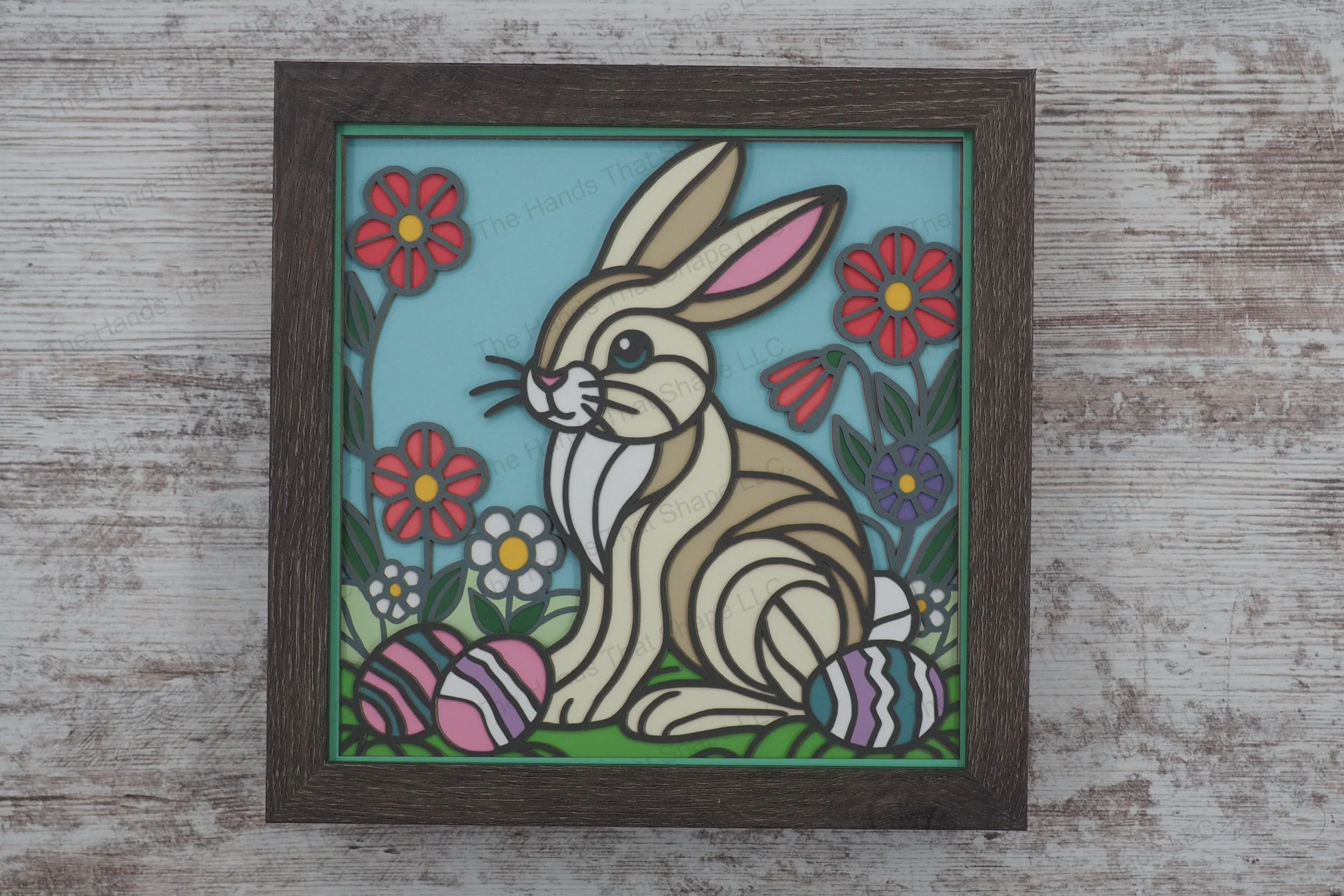 Water Mill Layered Paper Art Shadow Box