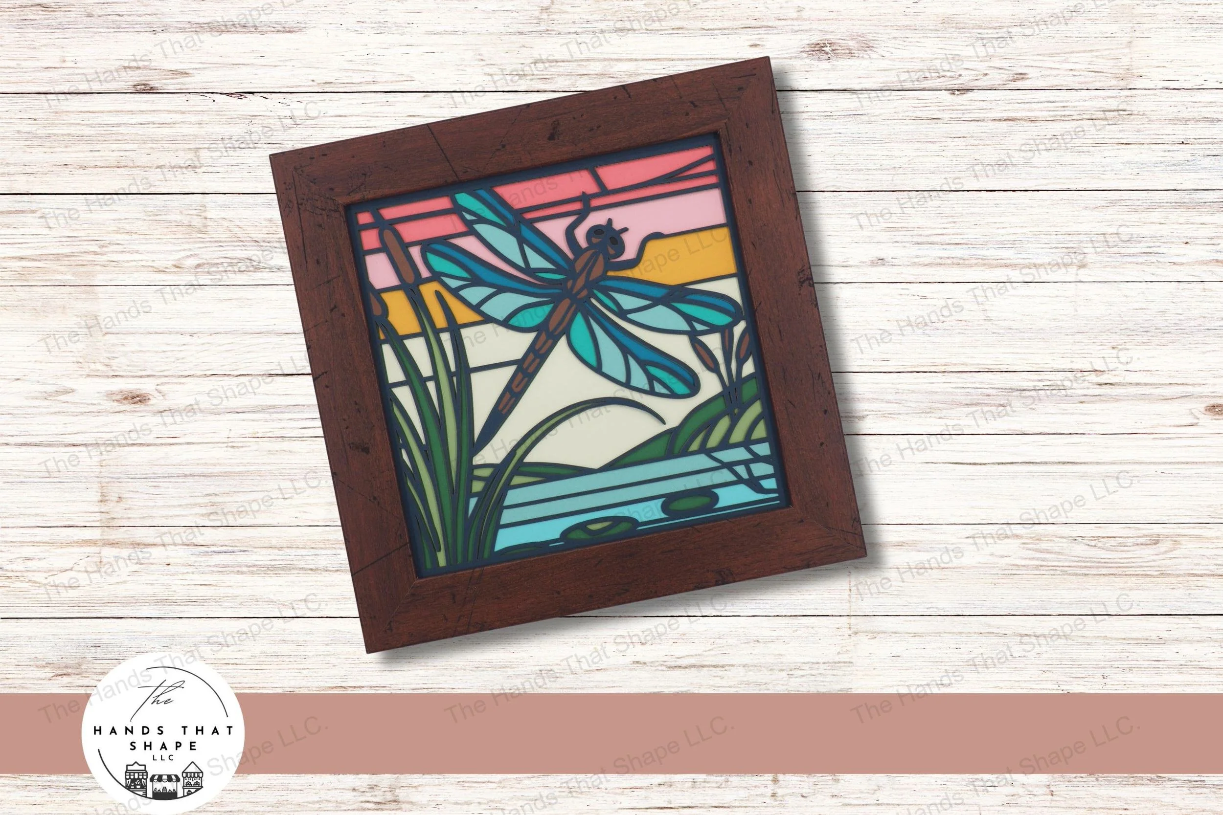 Folksy Fox Layered Cardstock Wall Art Craft File