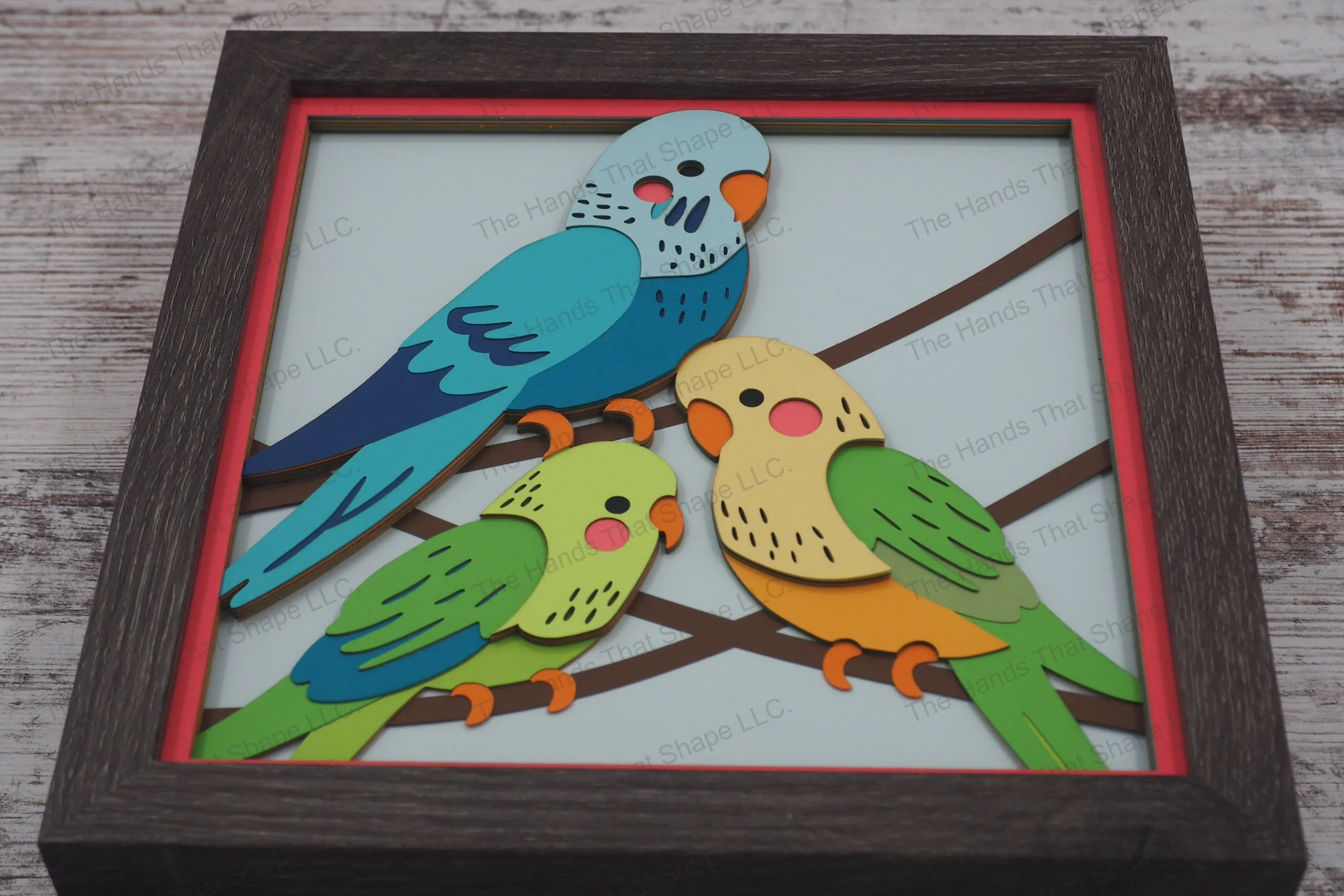 Woodland Bridge Layered Paper Art Shadow Box