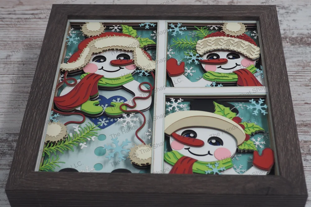 Northern Lights Layered Paper Art Shadow Box
