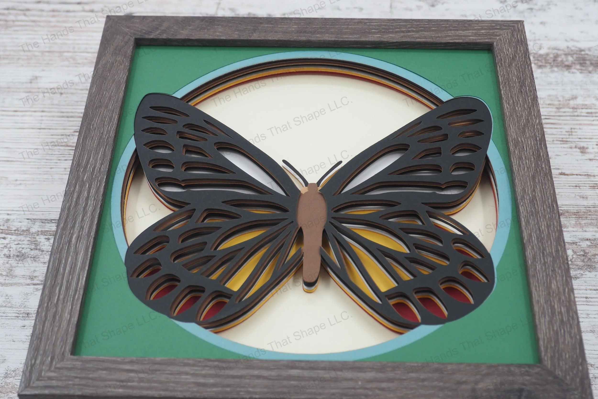 Carousel Layered Paper Art Shadow Box