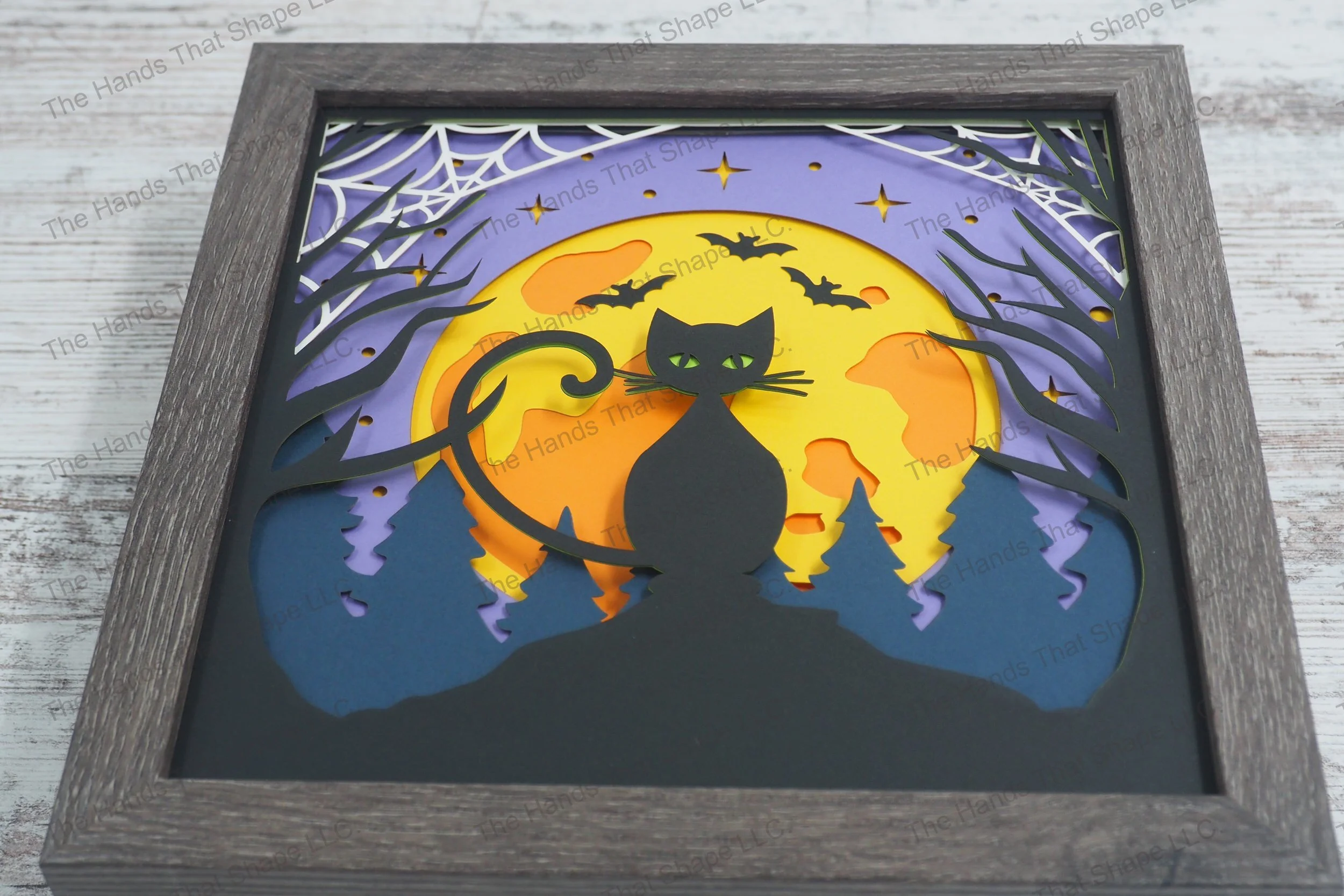 Japan Layered Paper Art Shadow Box