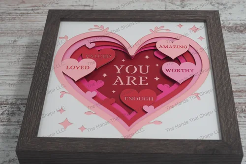 Happy Birthday Layered Paper Art Shadow Box