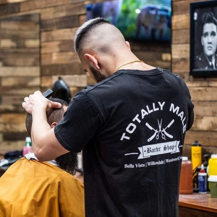 Totally Male Barber Shop — LACHLAN'S SQUARE VILLAGE