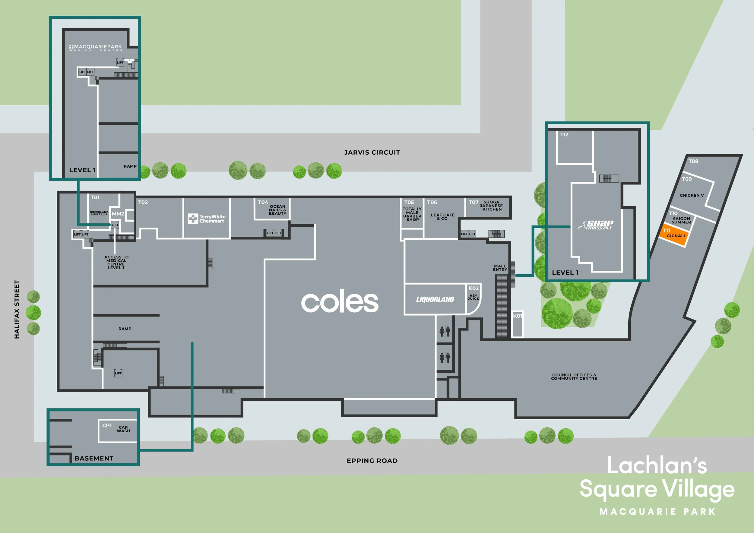 Cignall — LACHLAN'S SQUARE VILLAGE