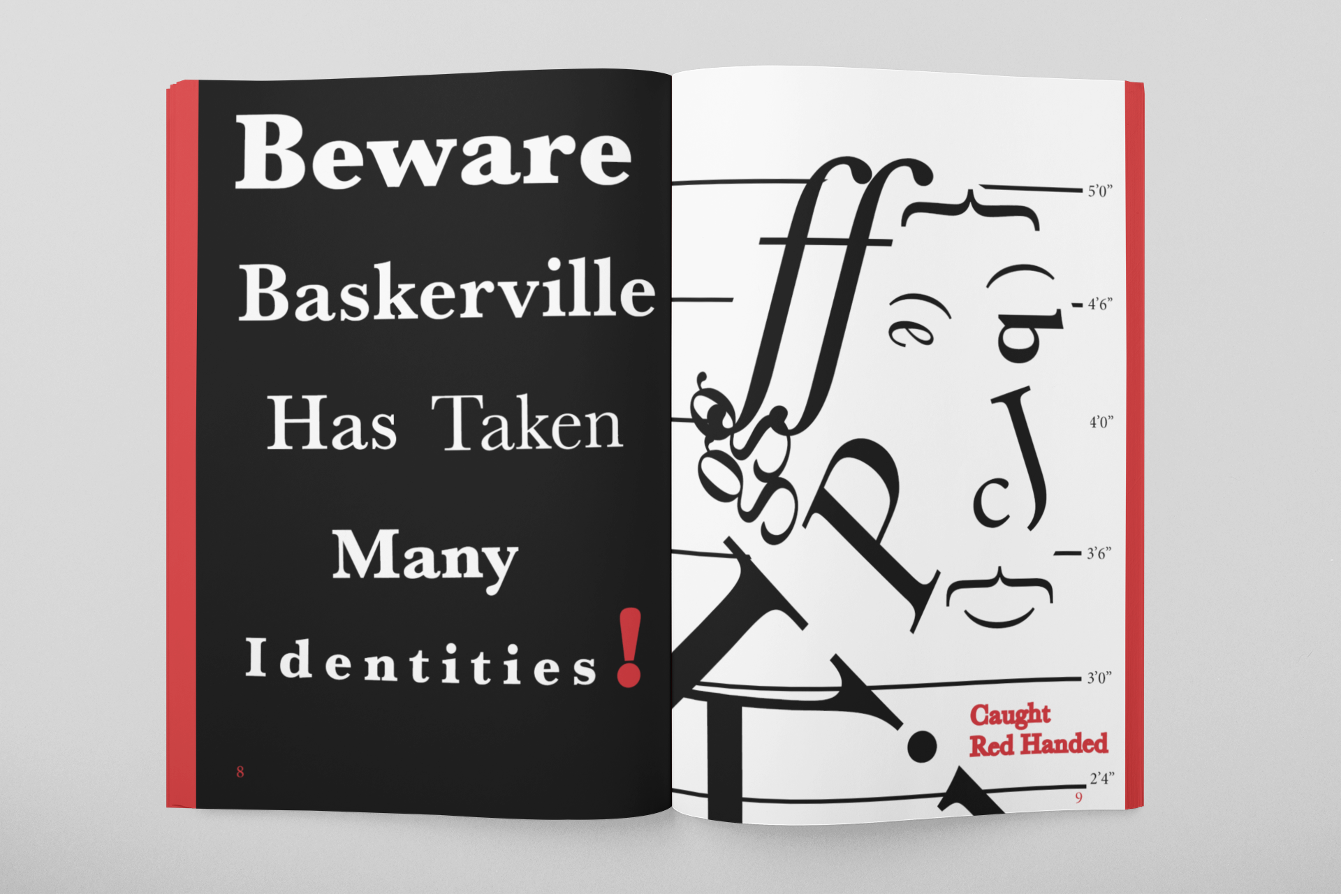 Baskerville Typographic Book — Jocelyn Arnold Designs