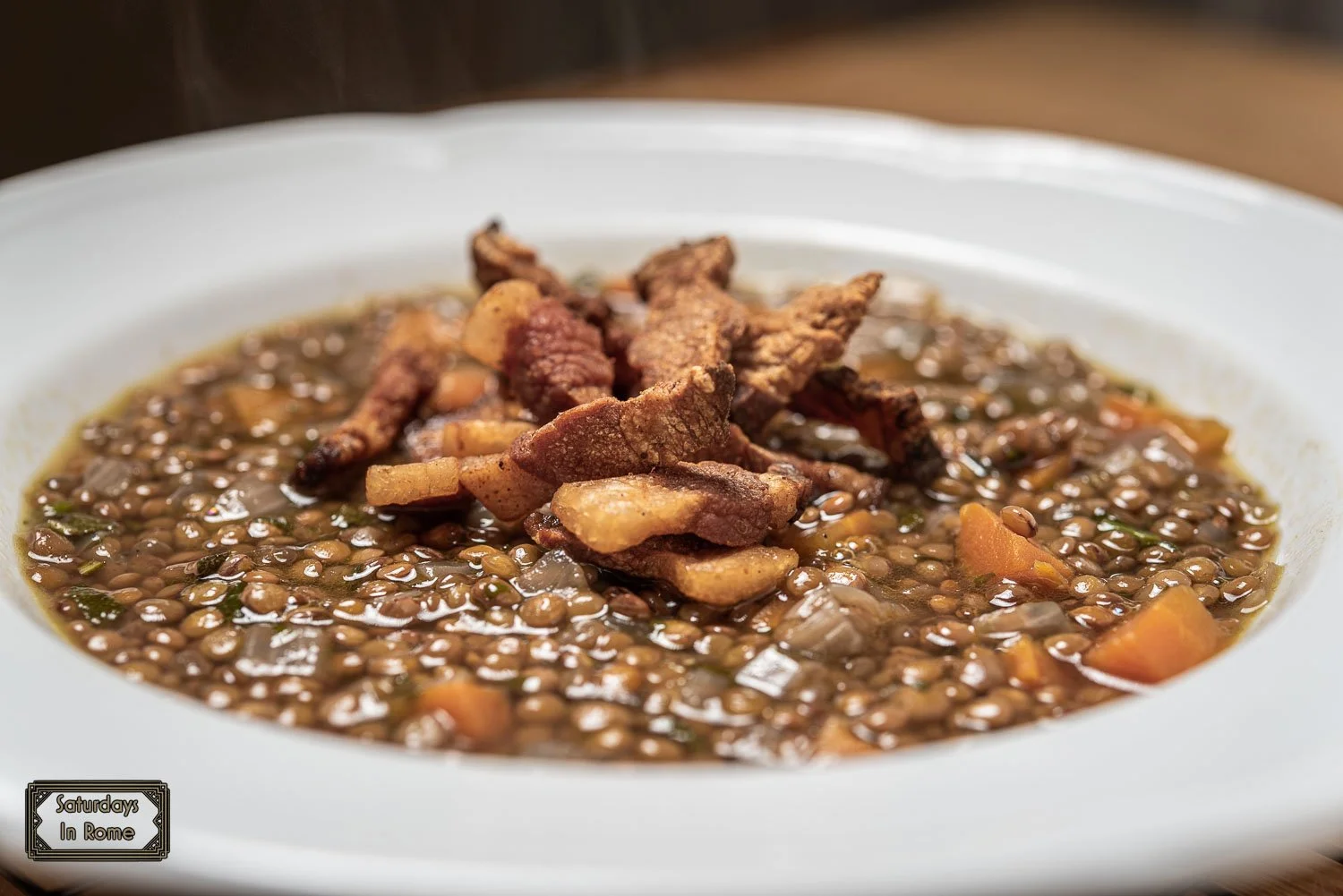 An Easy Weeknight Lentil And Guanciale Soup Recipe