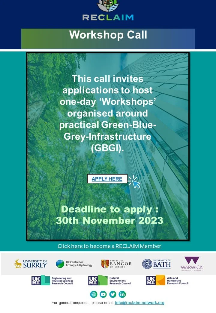 Call for one day network sharing Workshops — RECLAIM