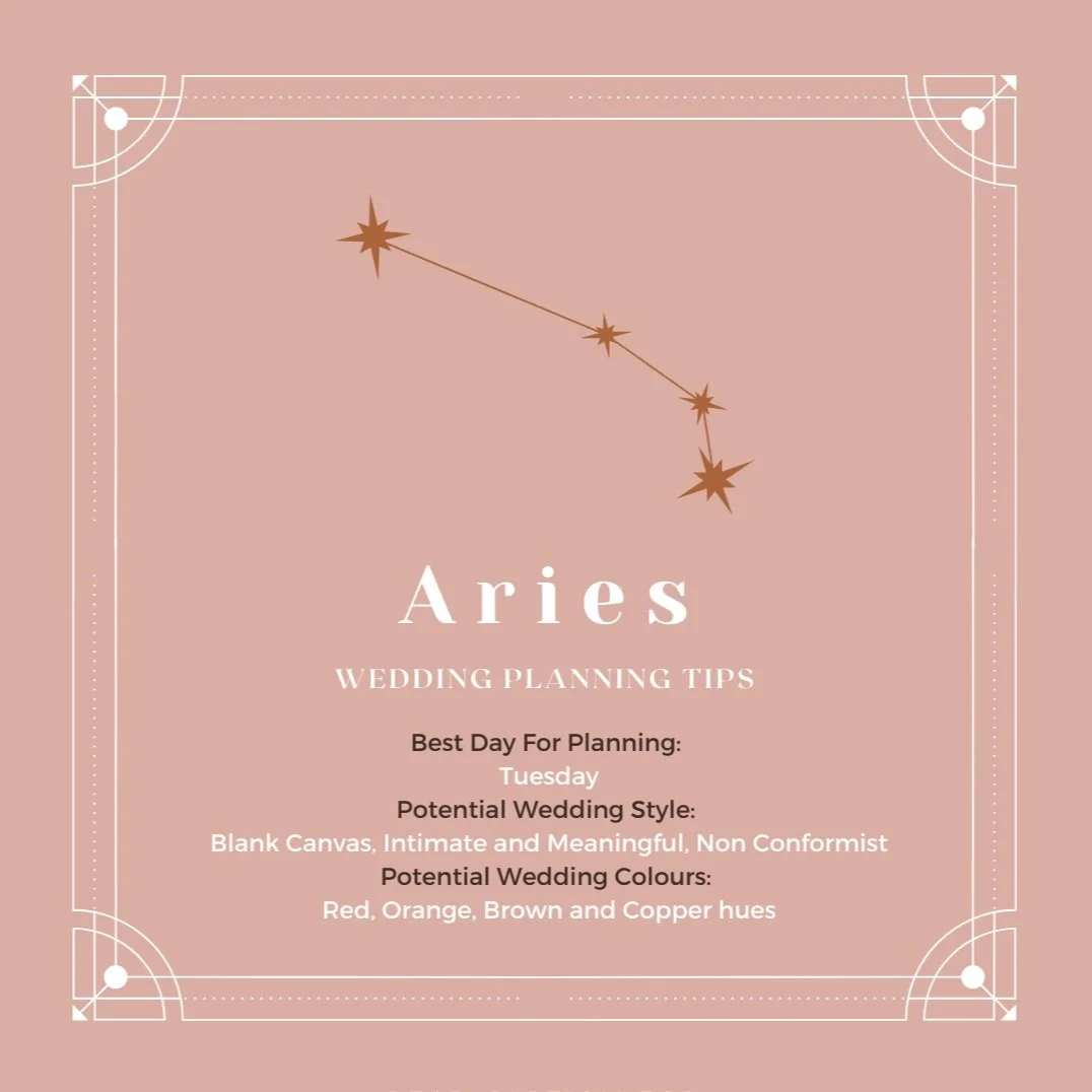 Wedding Planning and Aries Zodiac Sign — Intentionally Wed