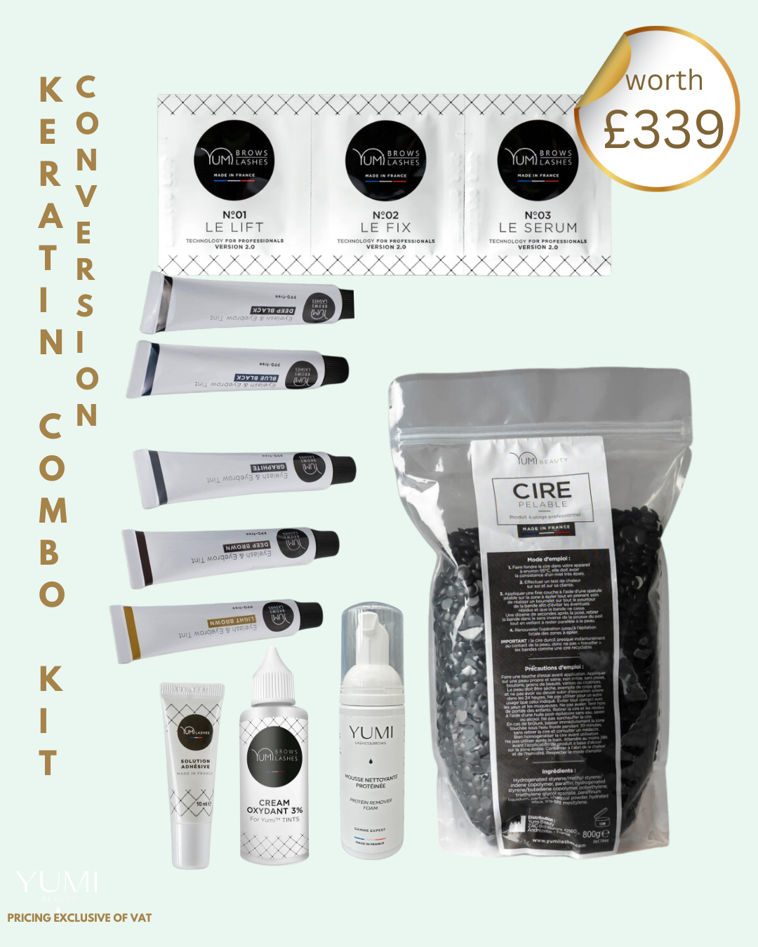 Conversion YUMI Keratin Brow & Lash Lift Combo Kit — Feel Good Pro Beauty