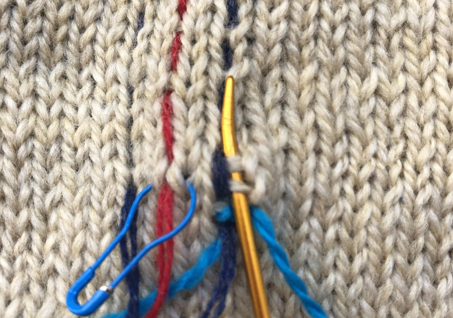 Steeking Methods Series: Part 1B: Hand Sewn Steek for Making Openings ...