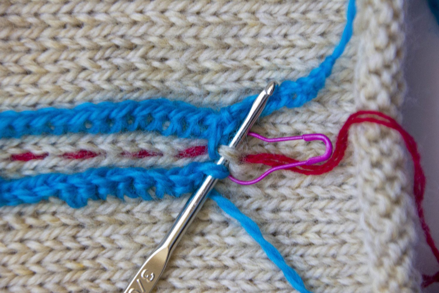 Steeking Methods Series: Part 1A : Crochet Steek for Making Openings ...