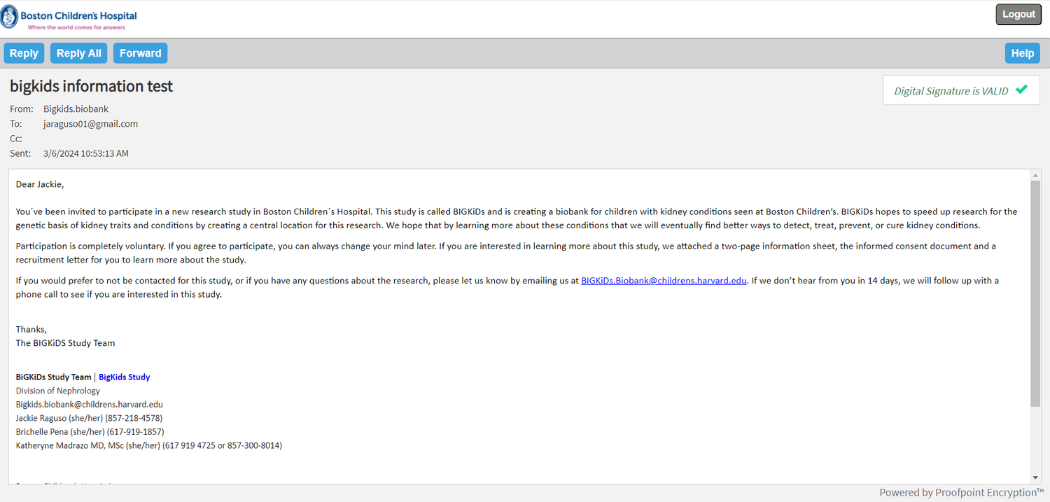 Secure Email — Sampson Lab