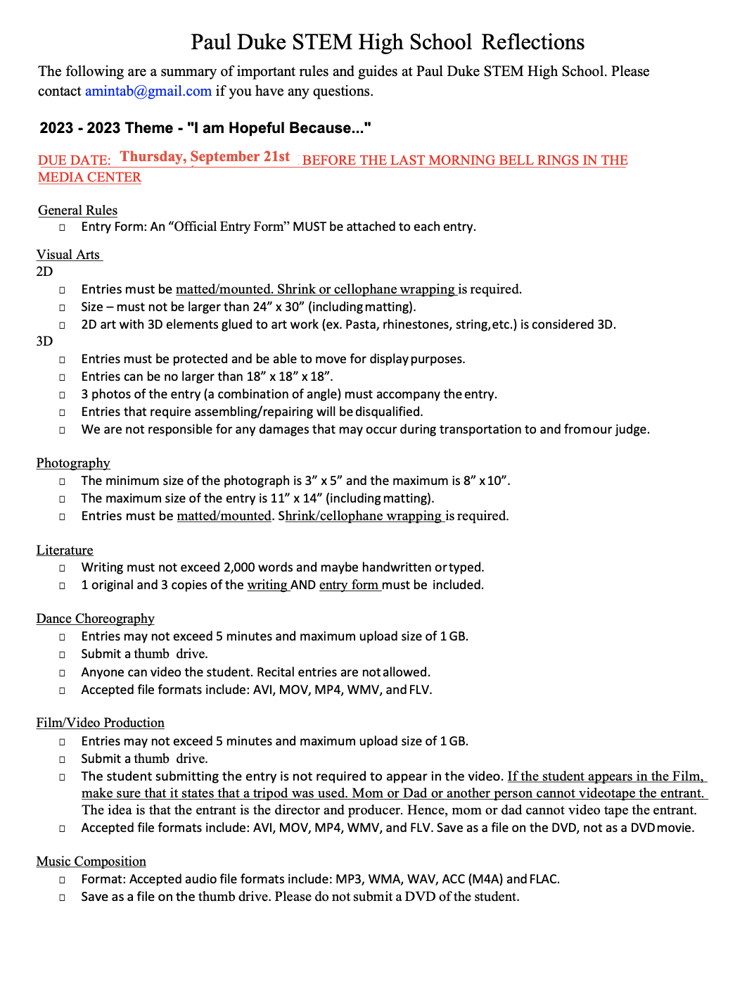 PTA Reflections — PDSHS PTSA