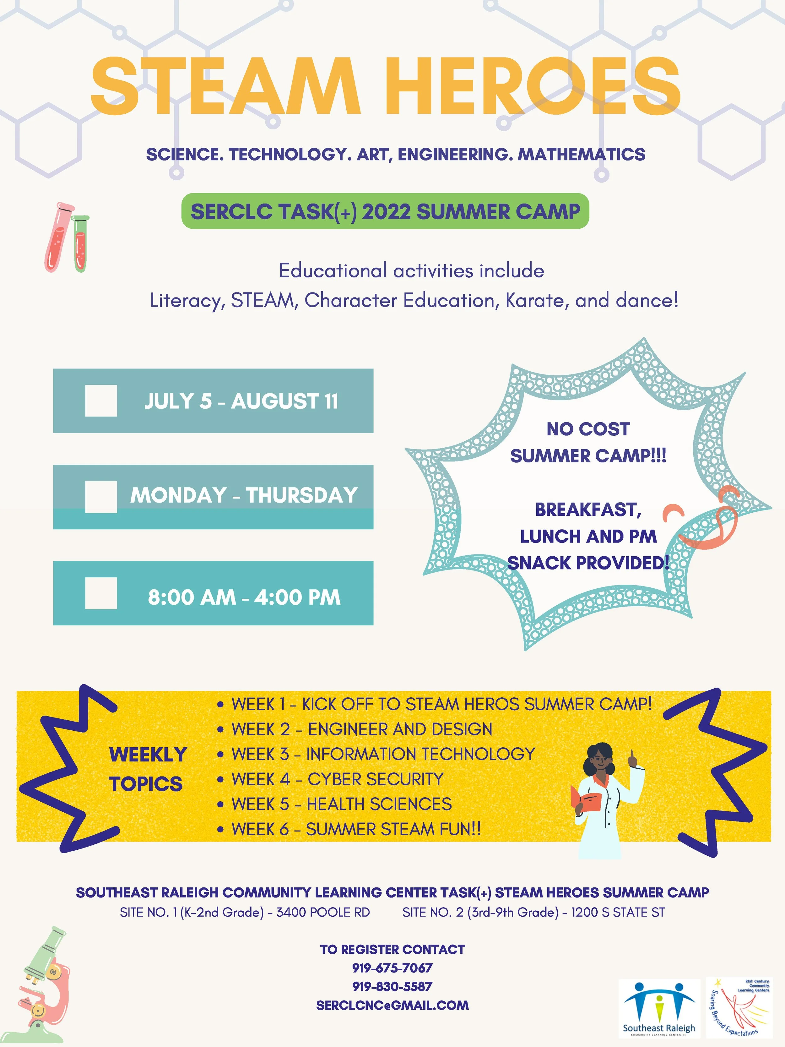 STEAM HEROES — Southeast Raleigh Community Learning Center