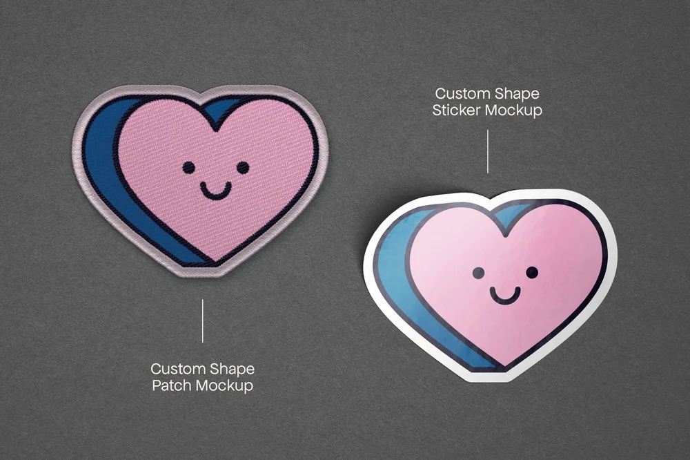 Ripped Sticker Mockup — mockstar