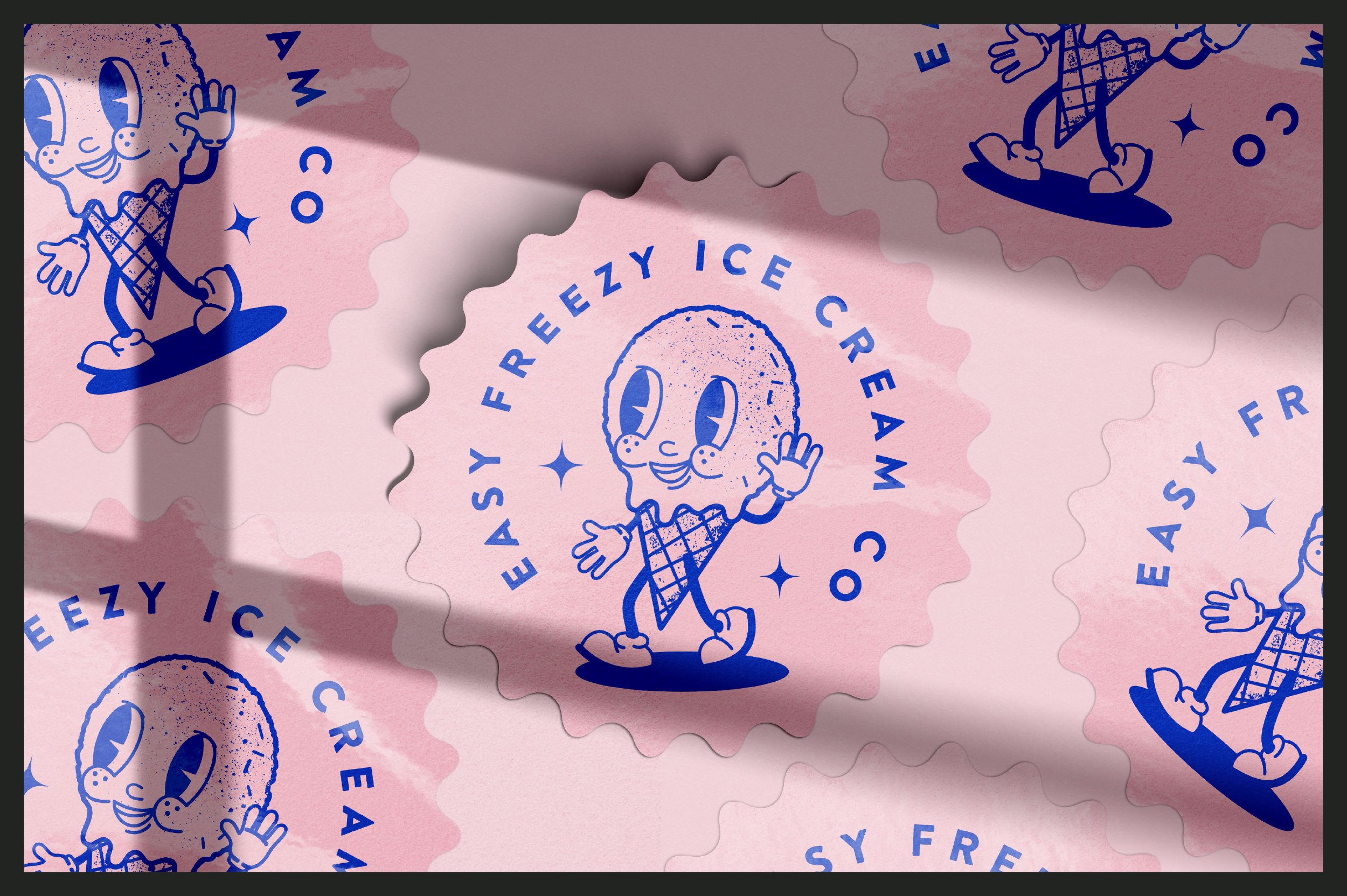 Custom Shape Die Cut Card Mockup — mockstar