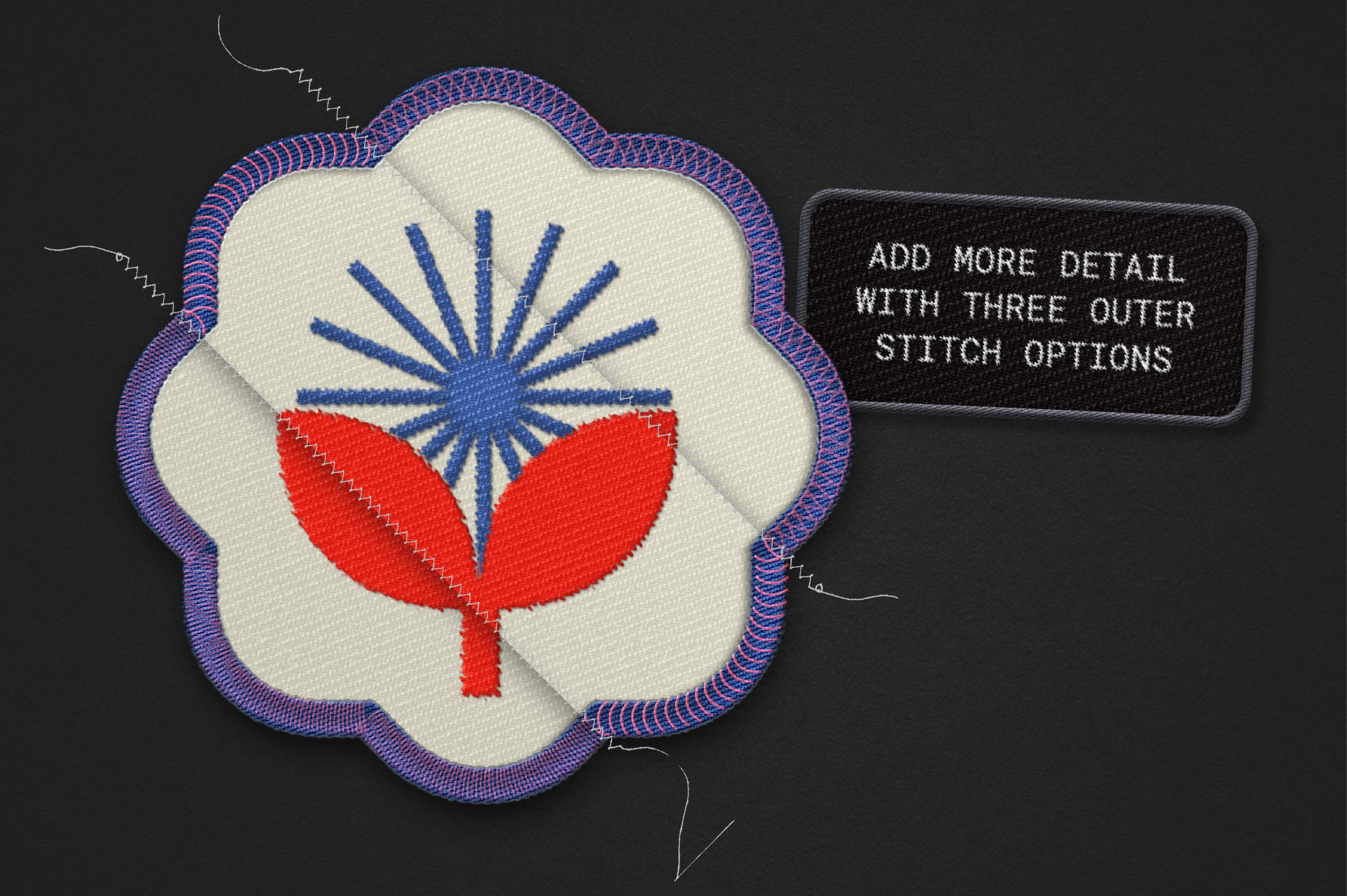 Custom Embroidery Patch Mockup — mockstar