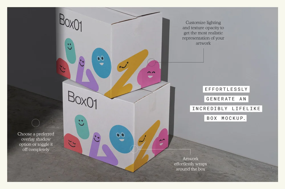 Kraft paper Bag & Sticker mockup — mockstar