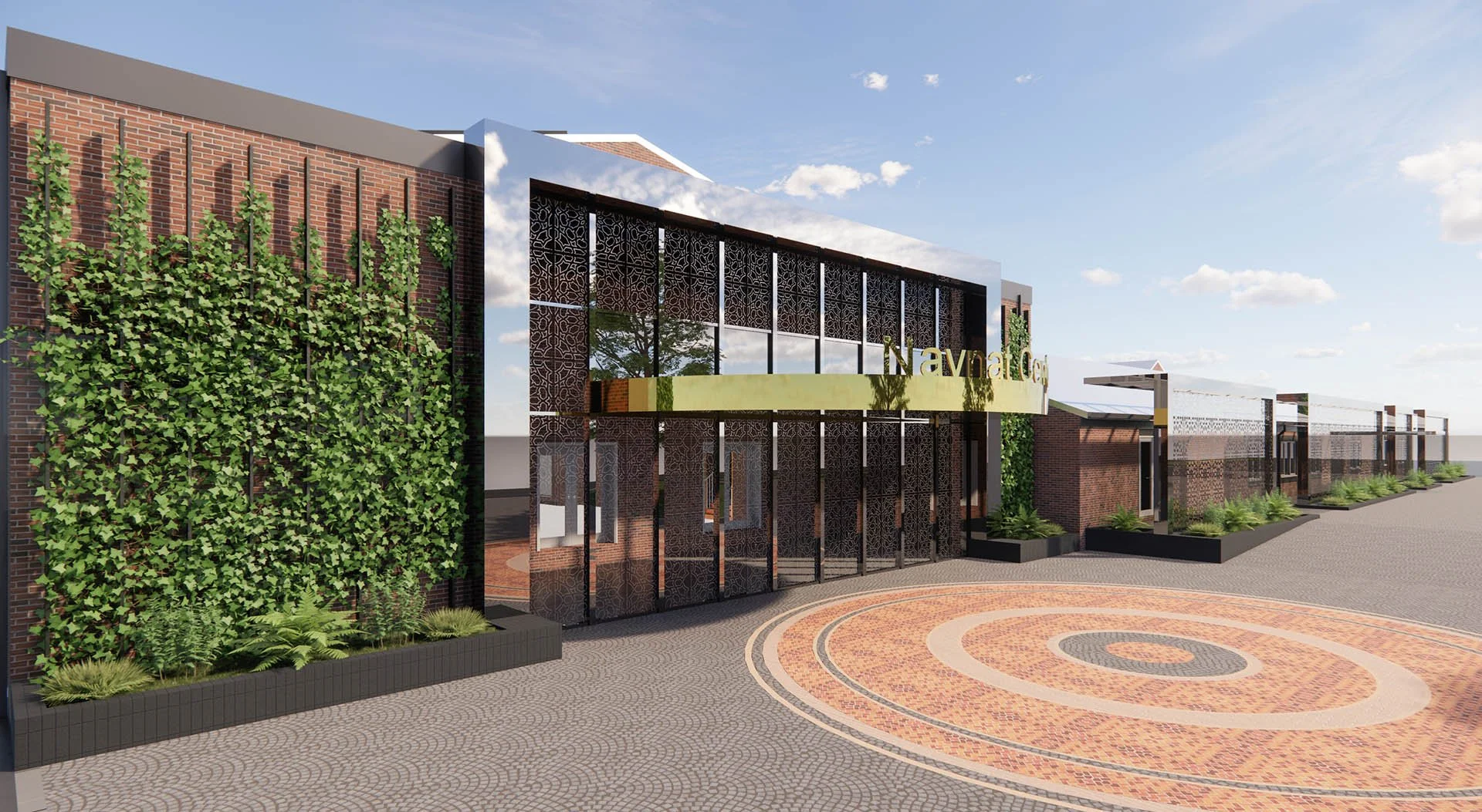 Navnat Community Centre Facade I Floyd Slaski Architects