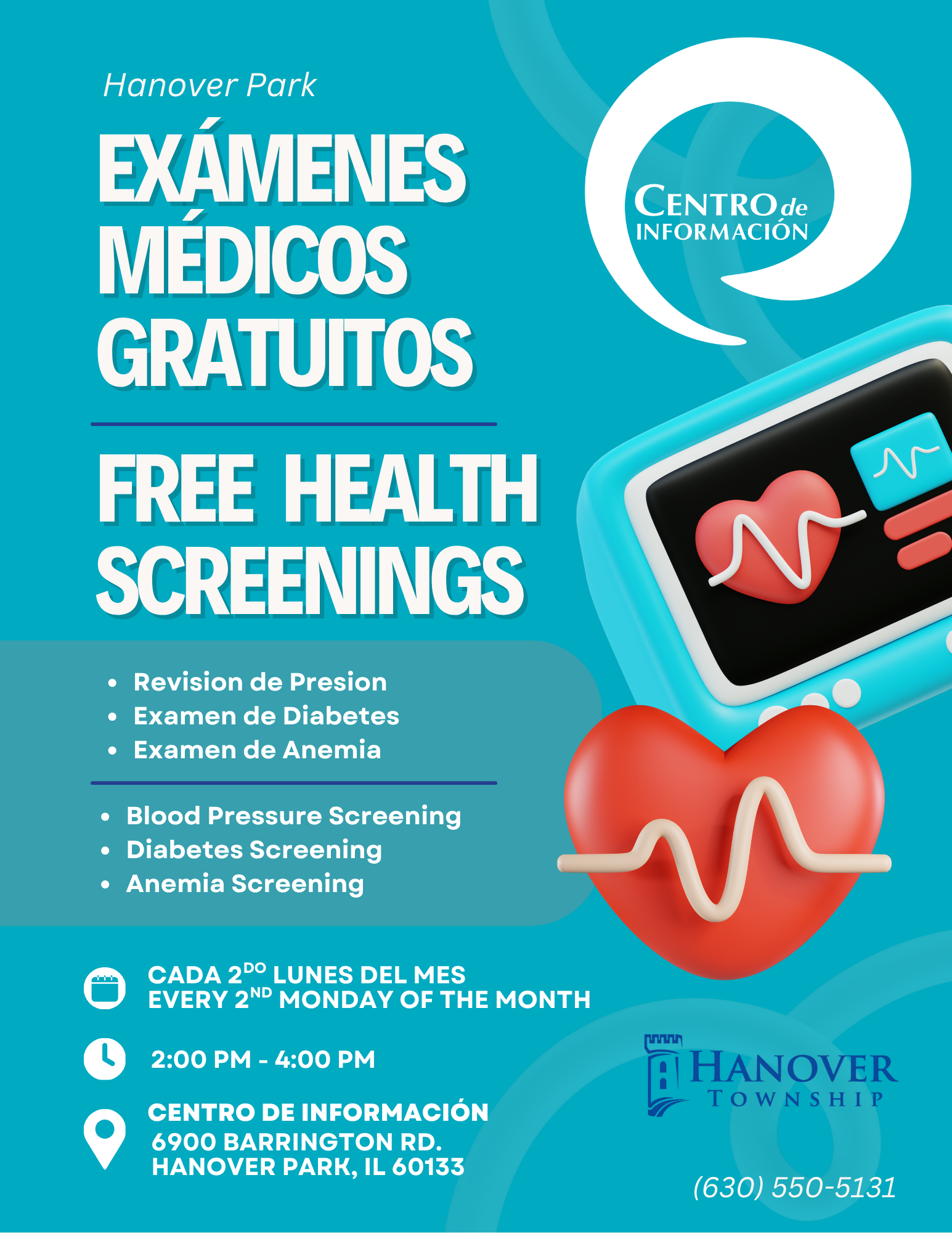 Free Health Screenings — Centro de Información