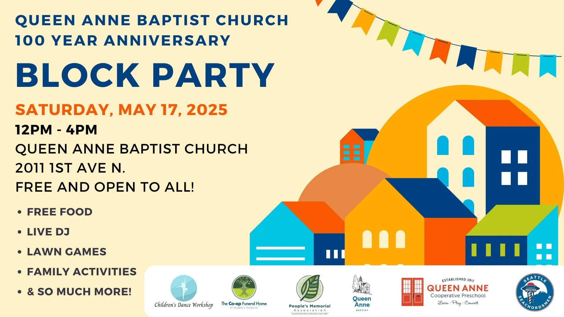 On May 17, the Queen Anne Baptist Church Turns 100 with a Community ...