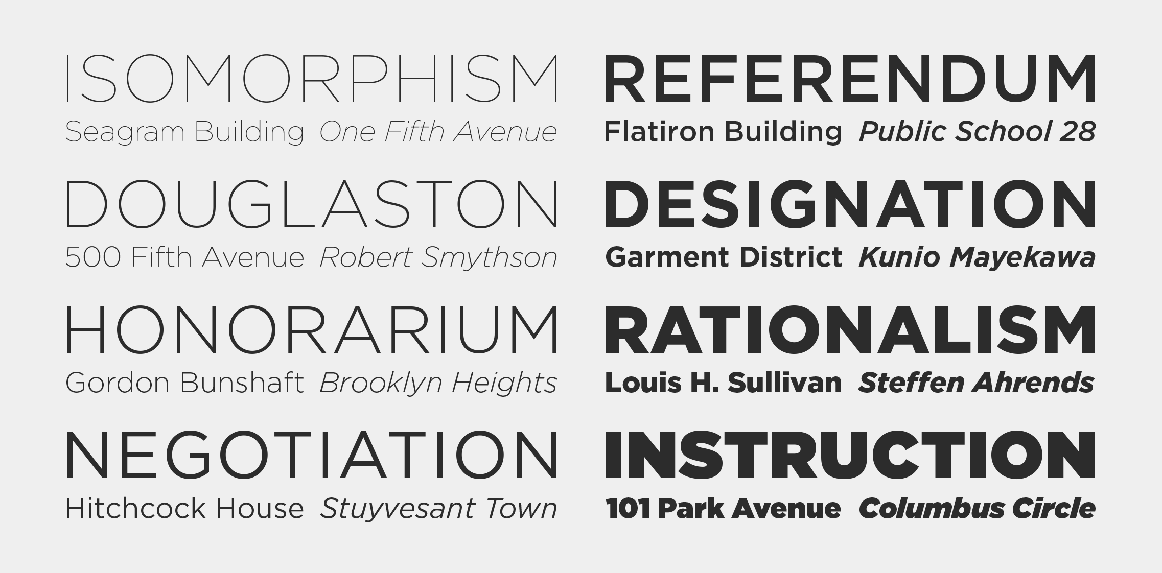 Typefaces — Jonathan Hoefler