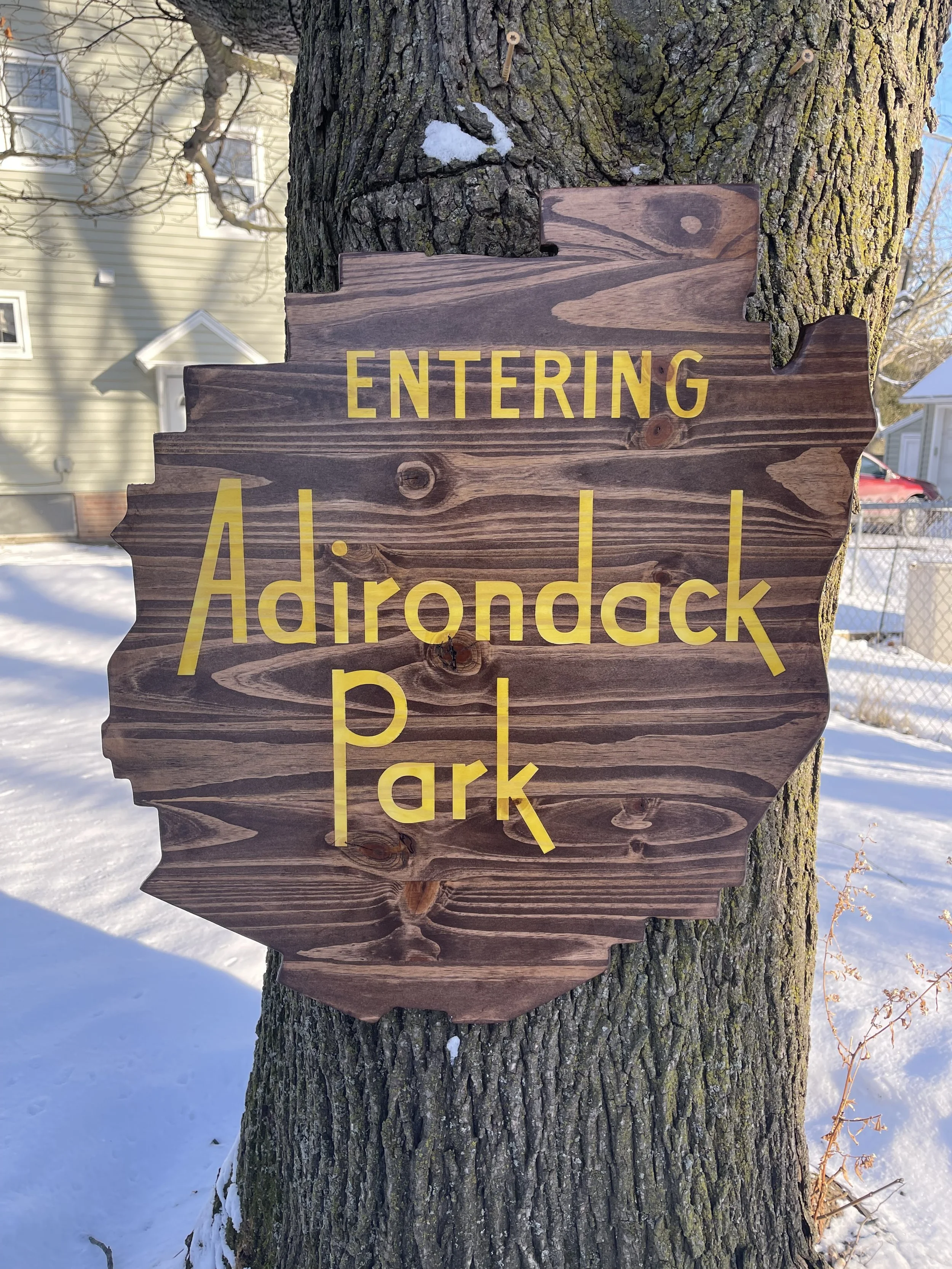 Entering Adirondack Park Sign — Flour City Craft Company