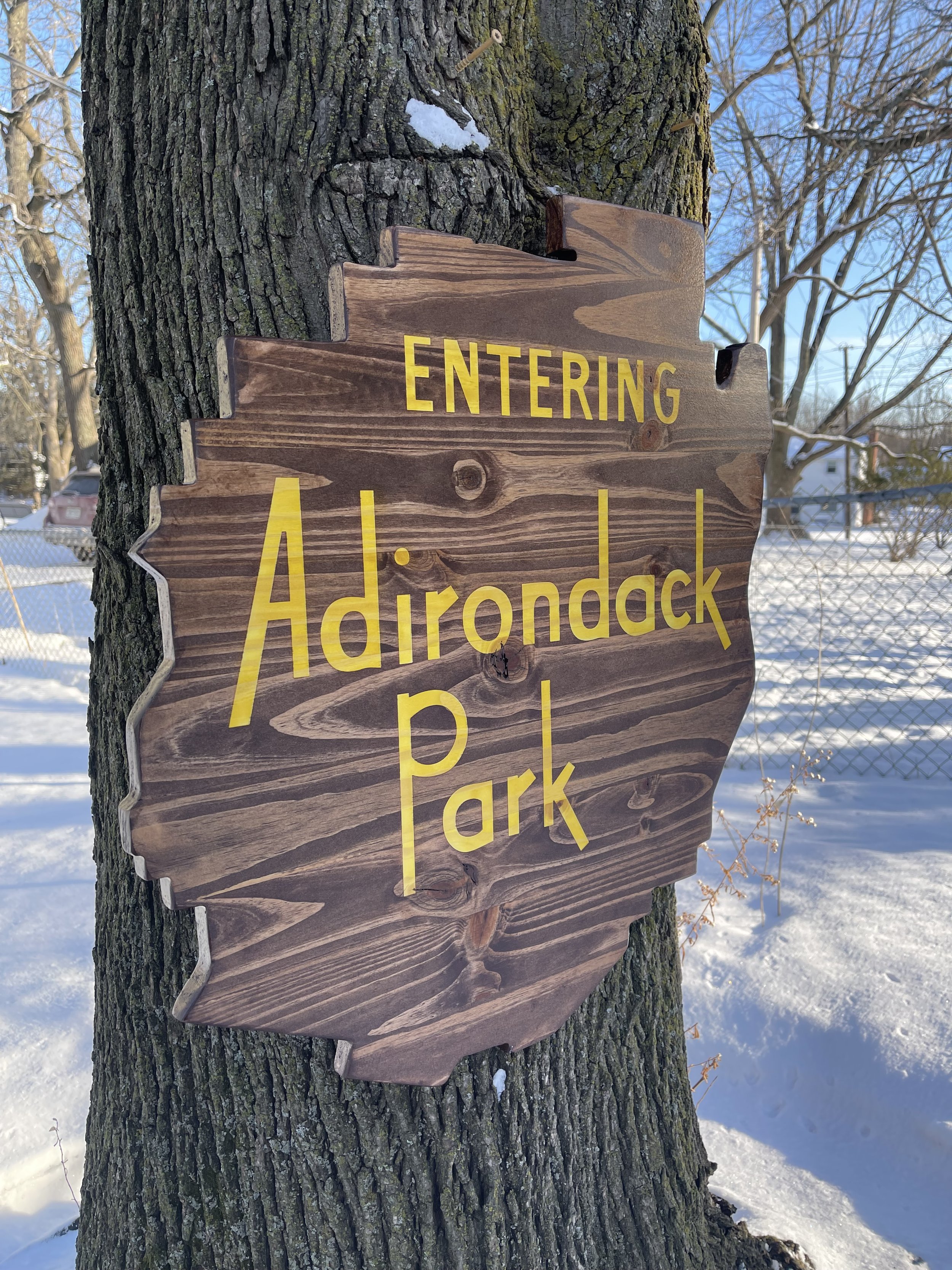 Entering Adirondack Park Sign — Flour City Craft Company