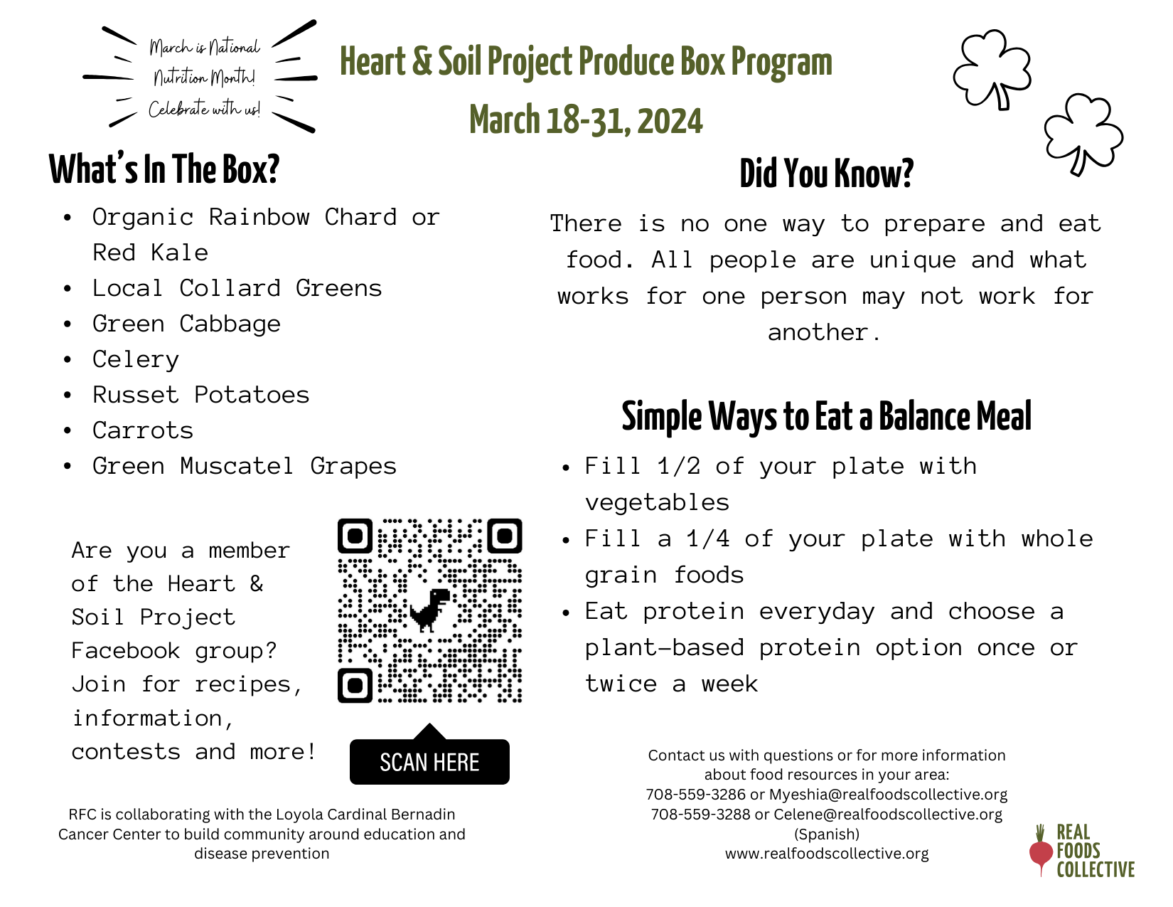 What's in the Box — Real Foods Collective