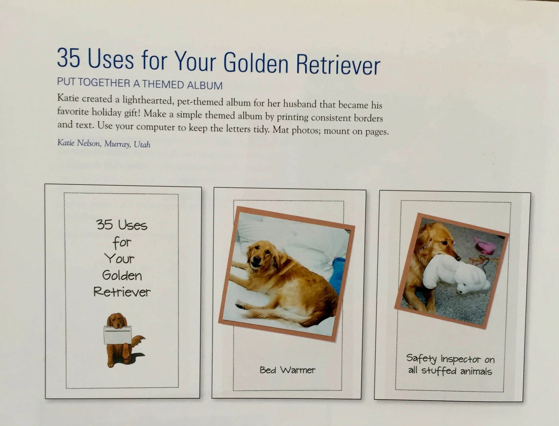 My Published Works in Scrapbooking Books and Magazines — Katie the ...