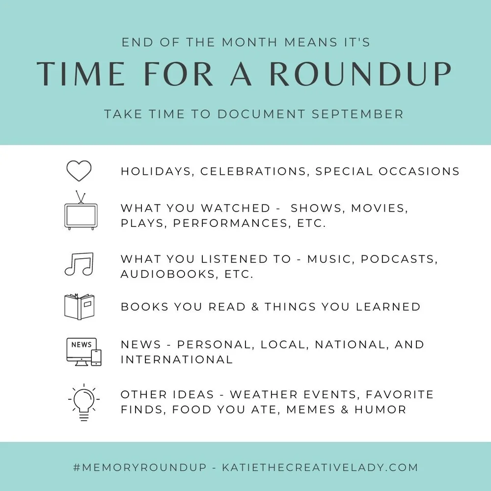 Don't forget your September roundup! — Katie the Creative Lady | Create ...