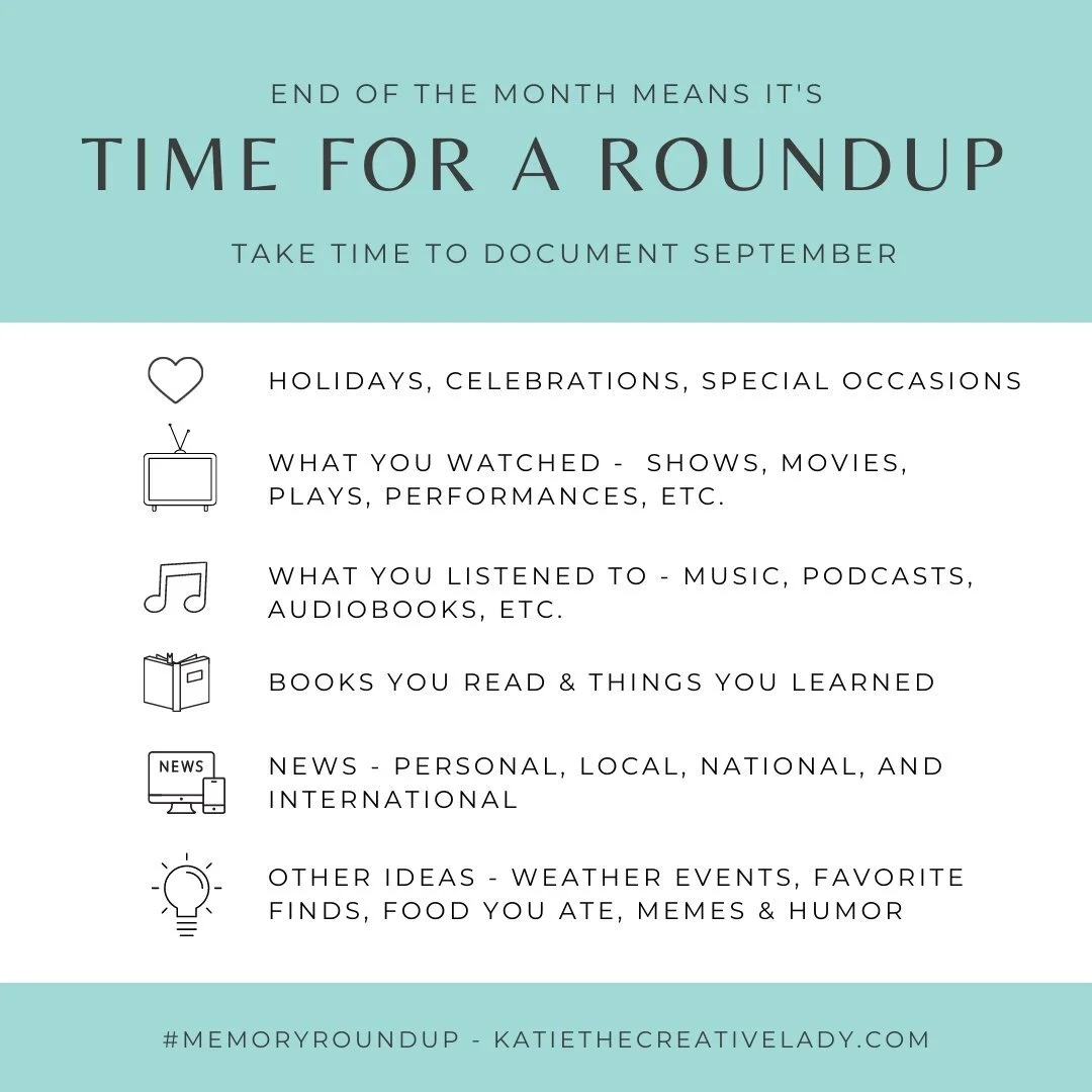 Don't forget your September roundup! — Katie the Creative Lady | Create ...