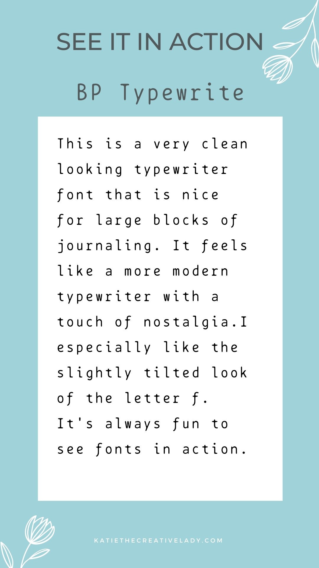 Favorite Fonts - Top picks for the best free typewriter fonts — Katie ...