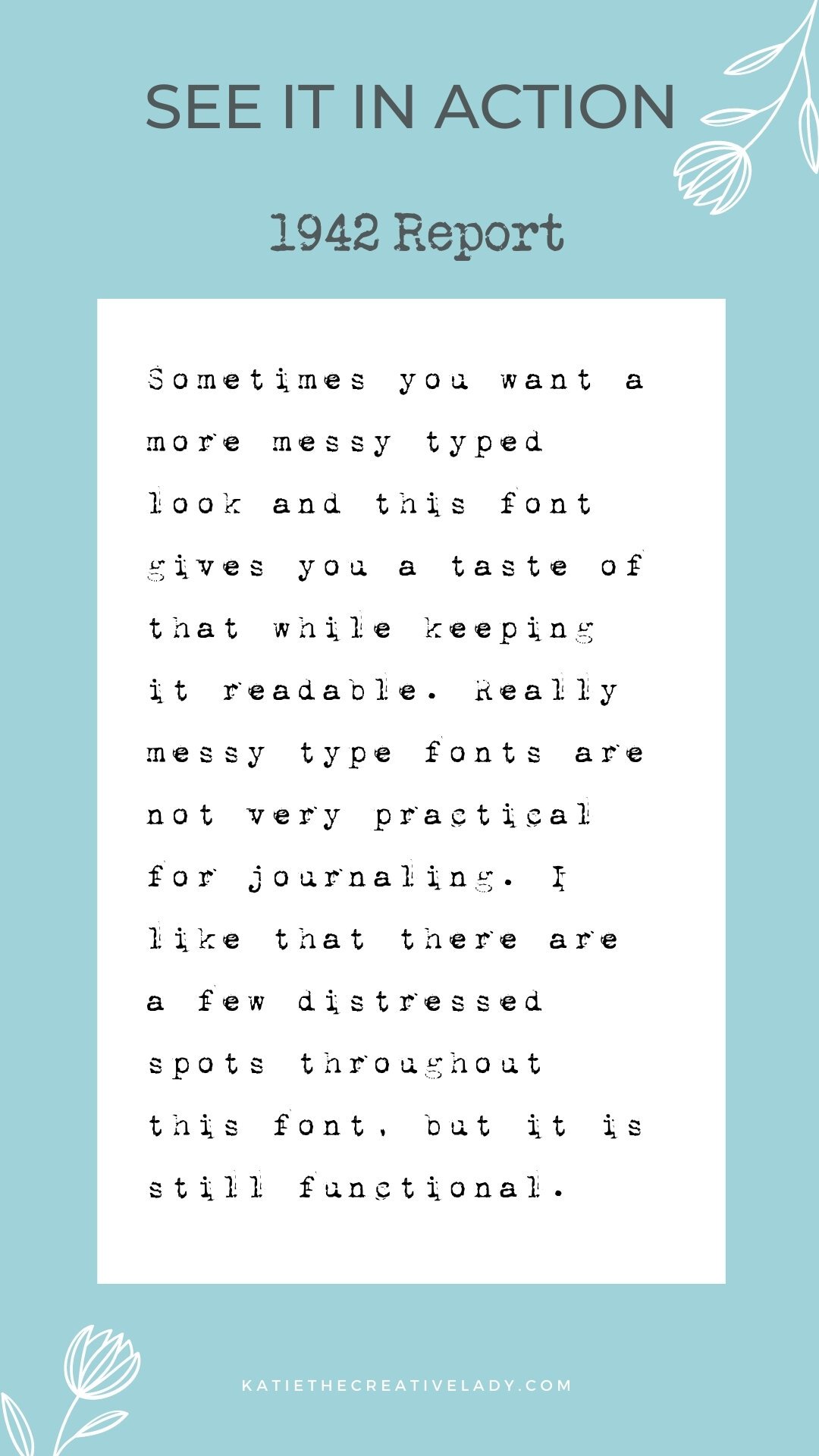 Favorite Fonts - Top picks for the best free typewriter fonts — Katie ...