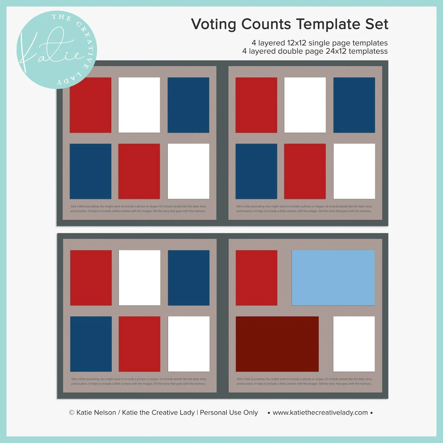 Voting Counts Pocket Cards — Katie the Creative Lady | Create, Capture ...
