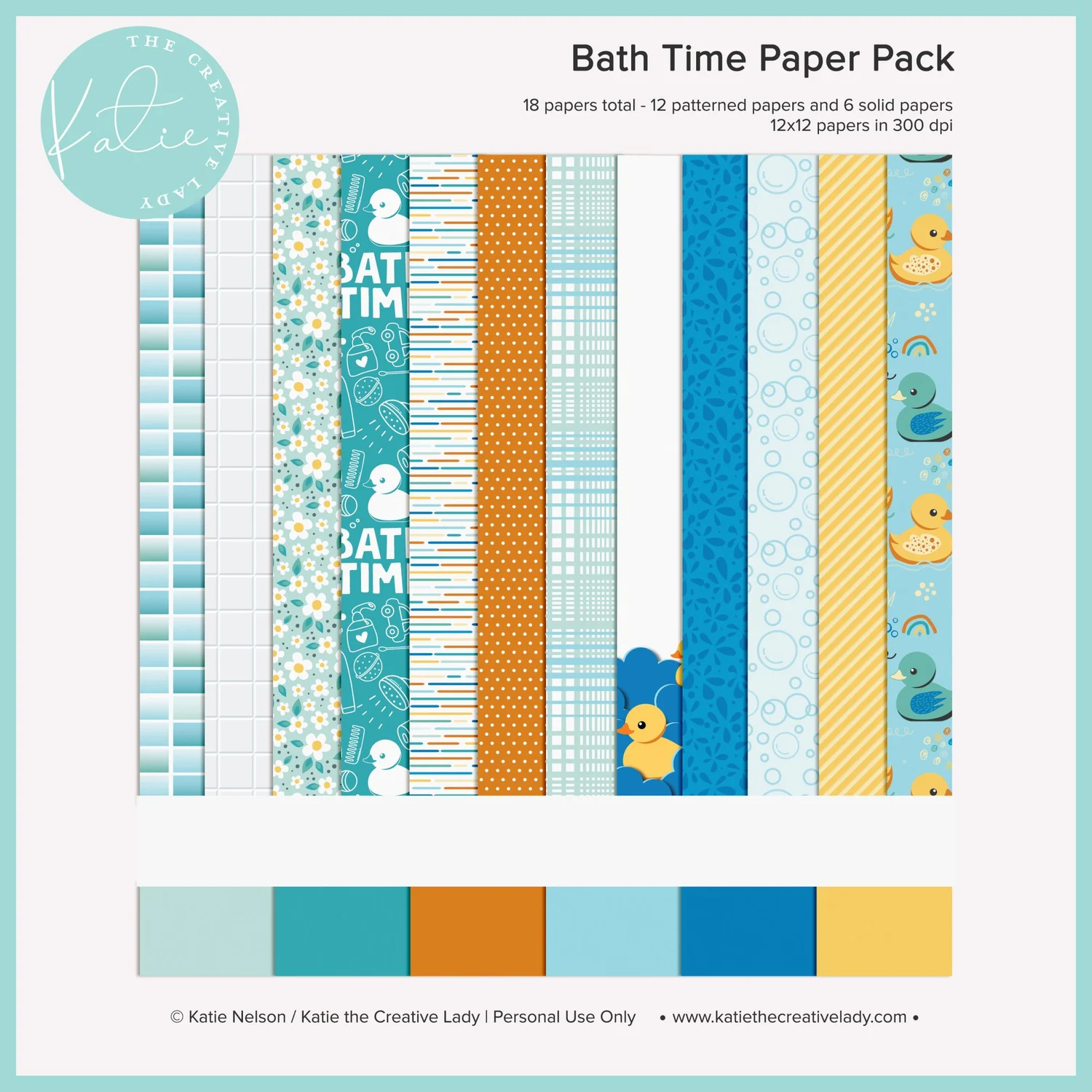 Bath Time Printables Pack — Katie the Creative Lady | Create, Capture ...