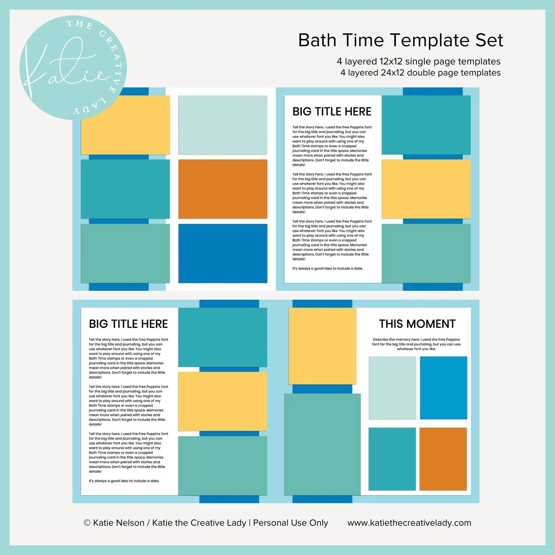 Bath Time Printables Pack — Katie the Creative Lady | Create, Capture ...