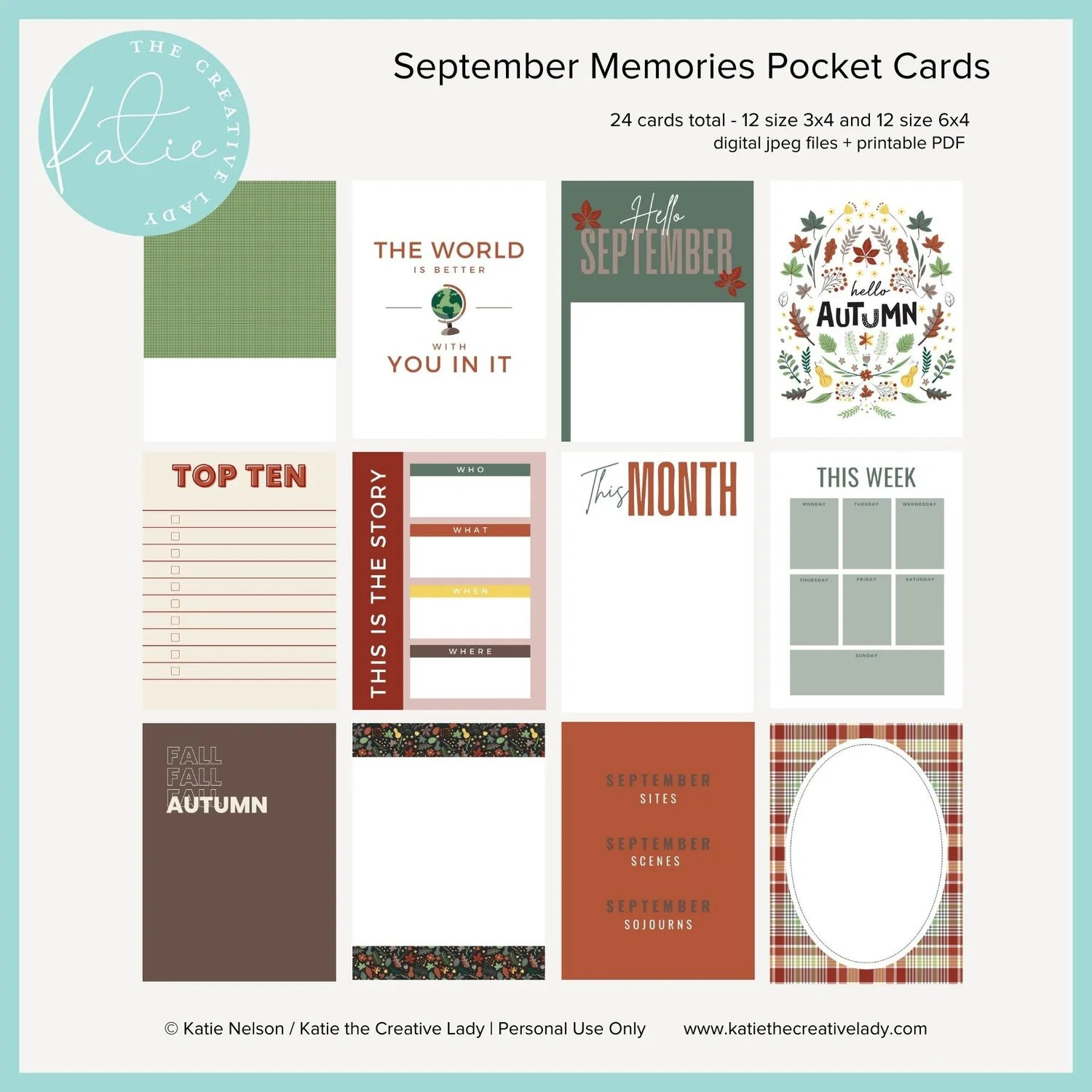 September and School Memories — Katie the Creative Lady | Create ...