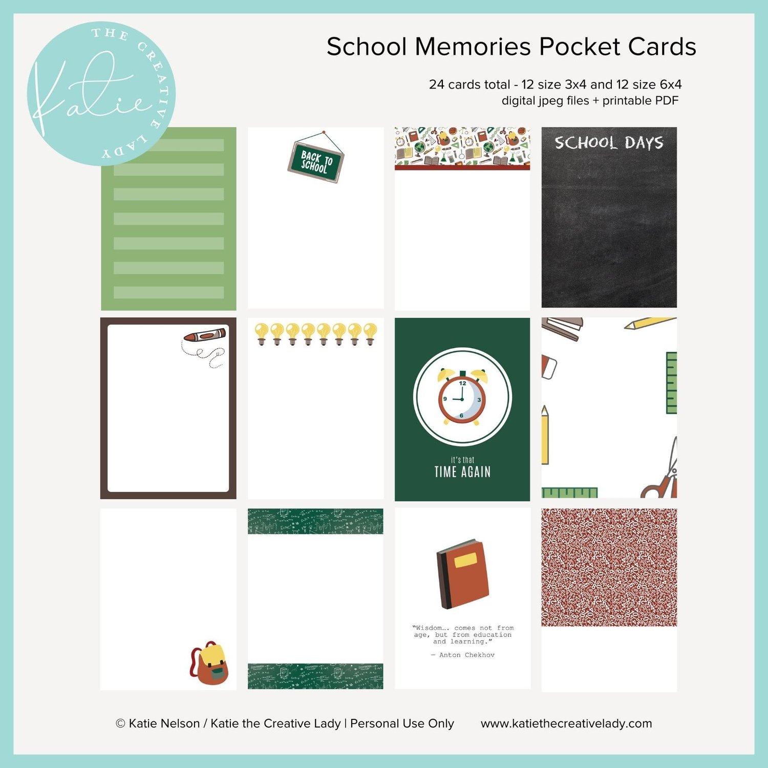 September and School Memories — Katie the Creative Lady | Create ...