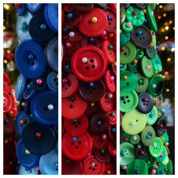 Button Tree Christmas Craft — Katie the Creative Lady | Create, Capture ...