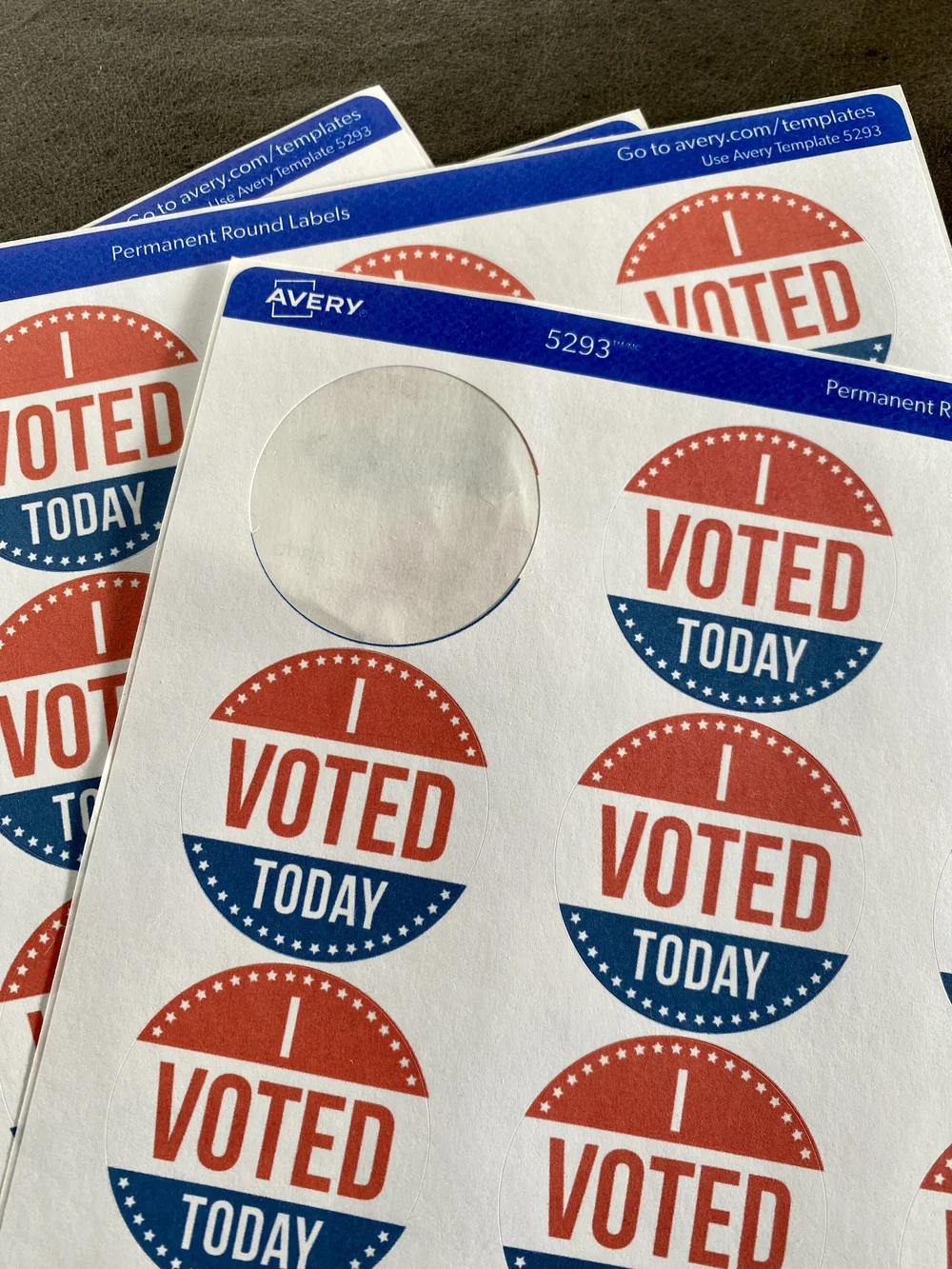 Free Download - "I Voted" stickers to Print at Home — Katie the ...