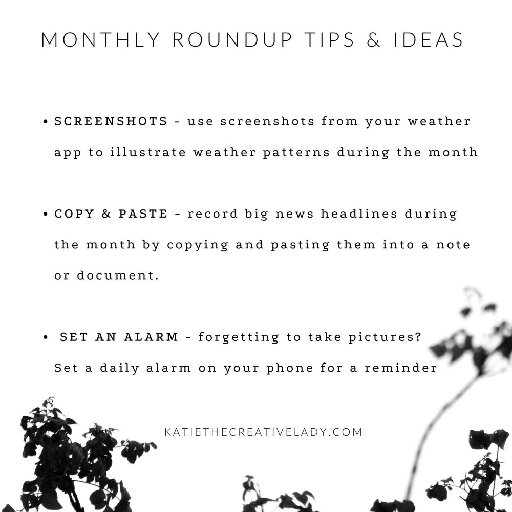 Monthly roundup post and a video tutorial of how to do a roundup ...
