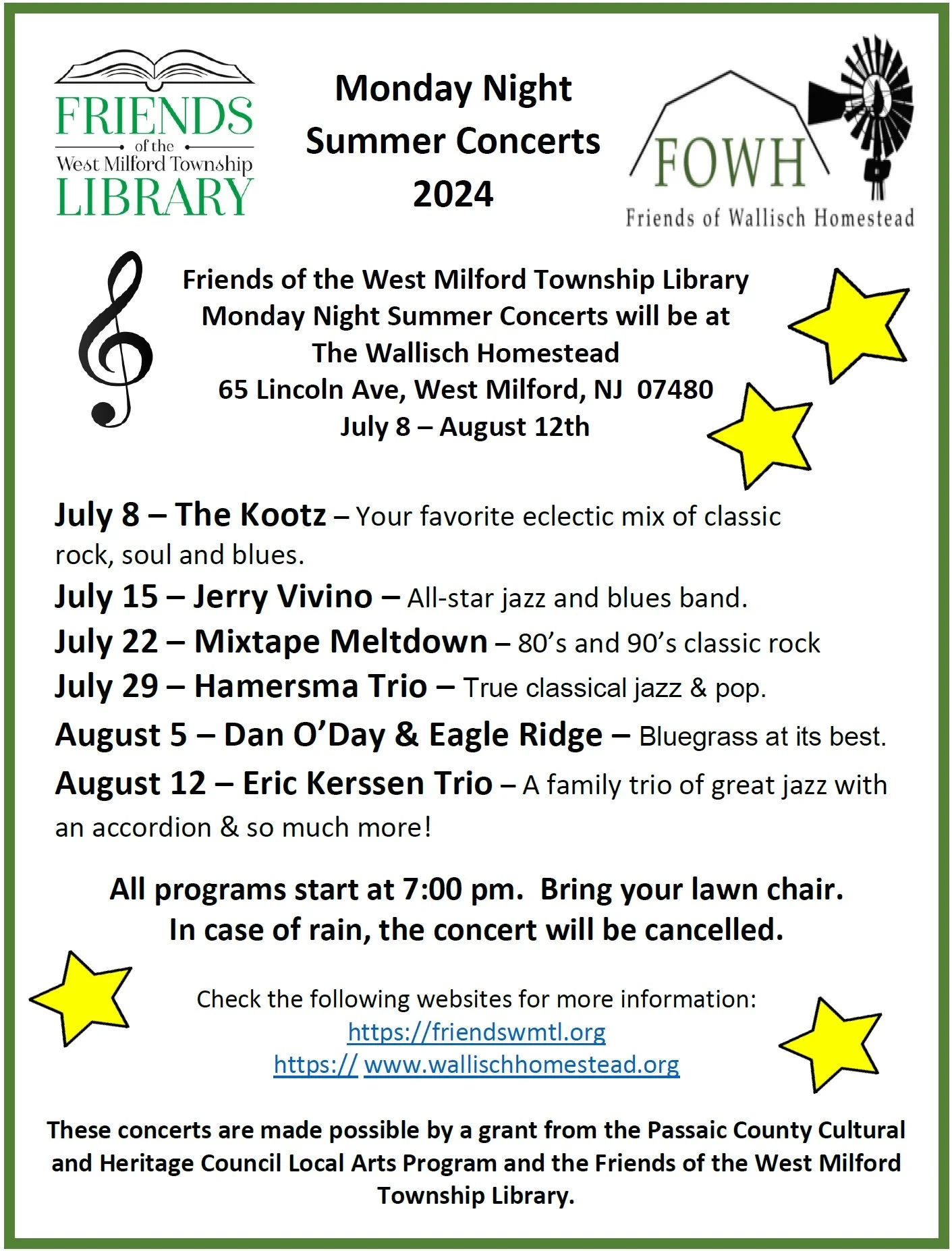 Programs and Events — Friends of West Milford Township Library