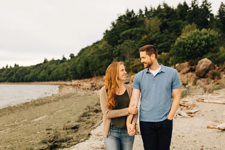 Allie and James's Engagement Session @ Carkeek Park — Steven Zhang ...