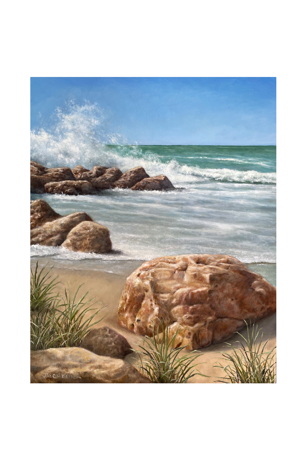 Walls, Waves and Water | Jason Keiser Art | Seascape | Oil Painting ...
