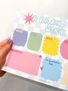 Sweet Note Sticky Notepad — Peanutprintz