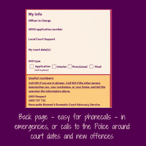 Plain English ADVO Guide — Newcastle Domestic Violence Committee
