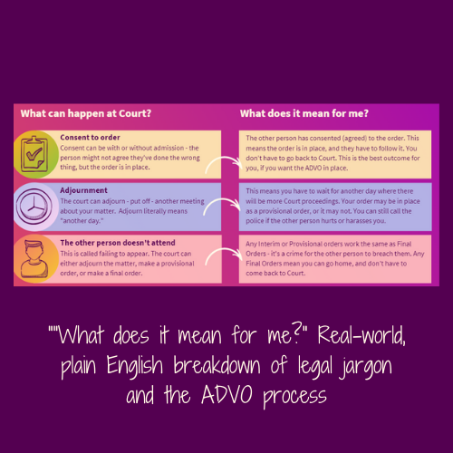 Plain English ADVO Guide — Newcastle Domestic Violence Committee