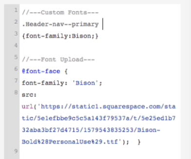 Easily Add A Custom Font to Your Navigation Menu in Squarespace ...
